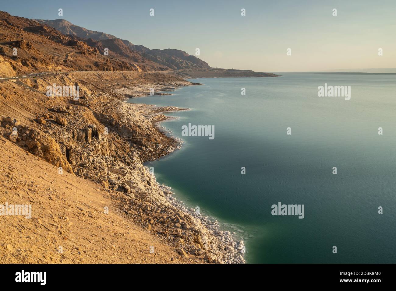 Coastline of Dead Sea, Jordan Stock Photo - Alamy