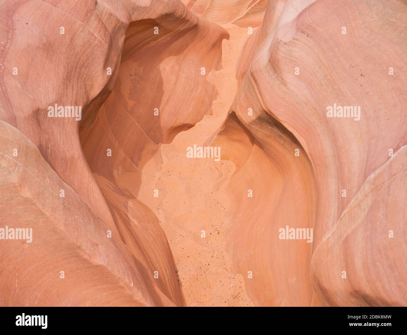 The view from above into a gorge filled with fine sand Stock Photo - Alamy