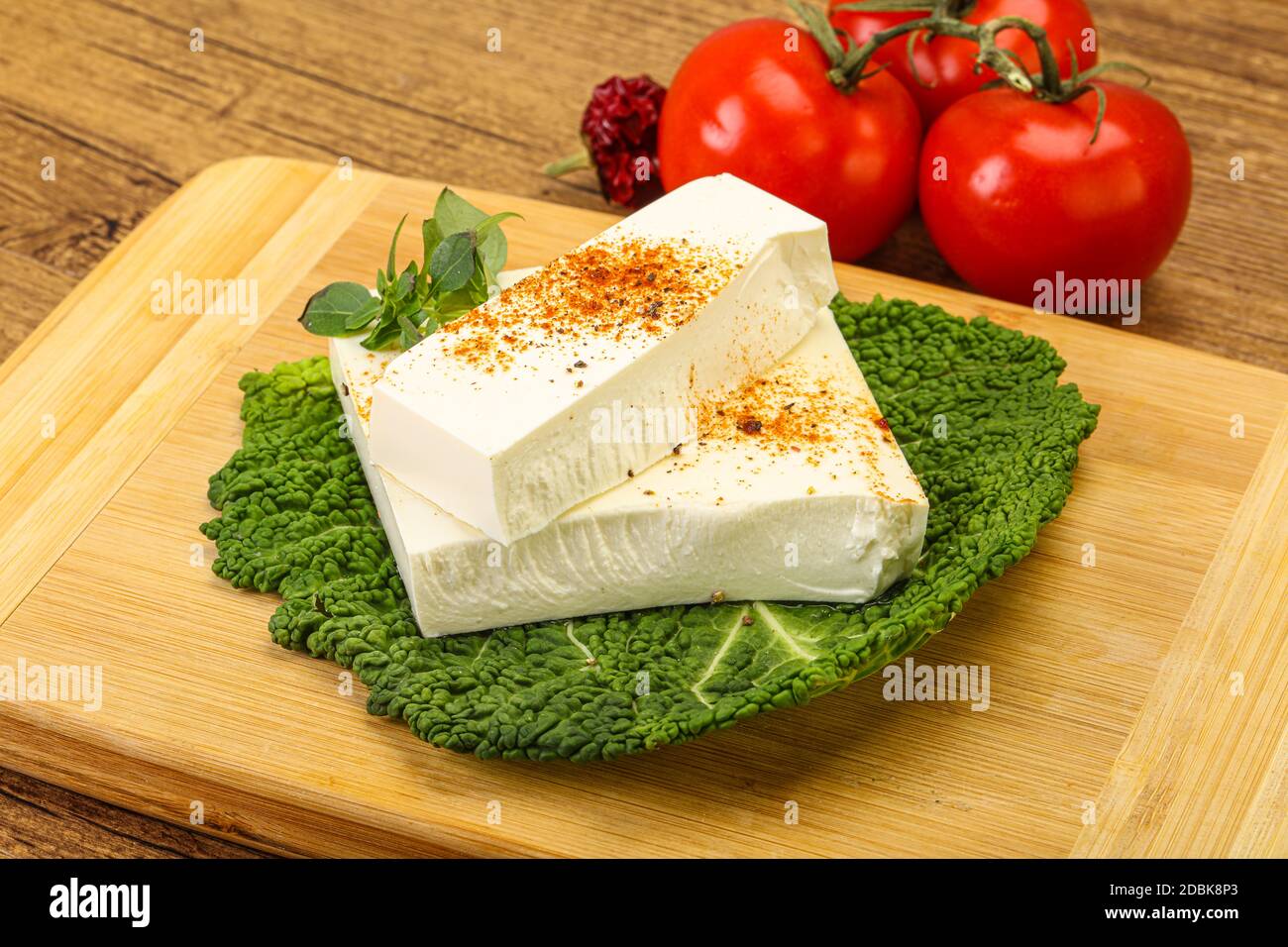 Greek Feta soft cheese for salad Stock Photo - Alamy