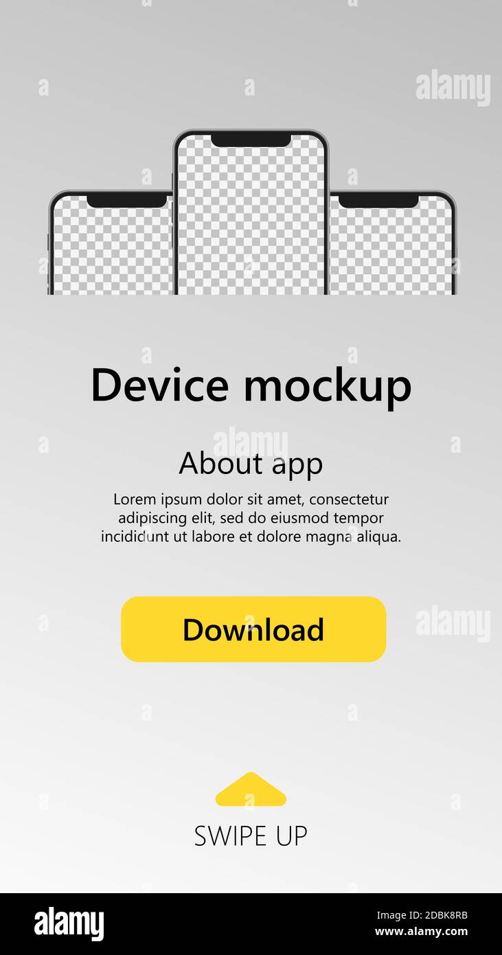 Mock up social media Stock Vector Images - Alamy