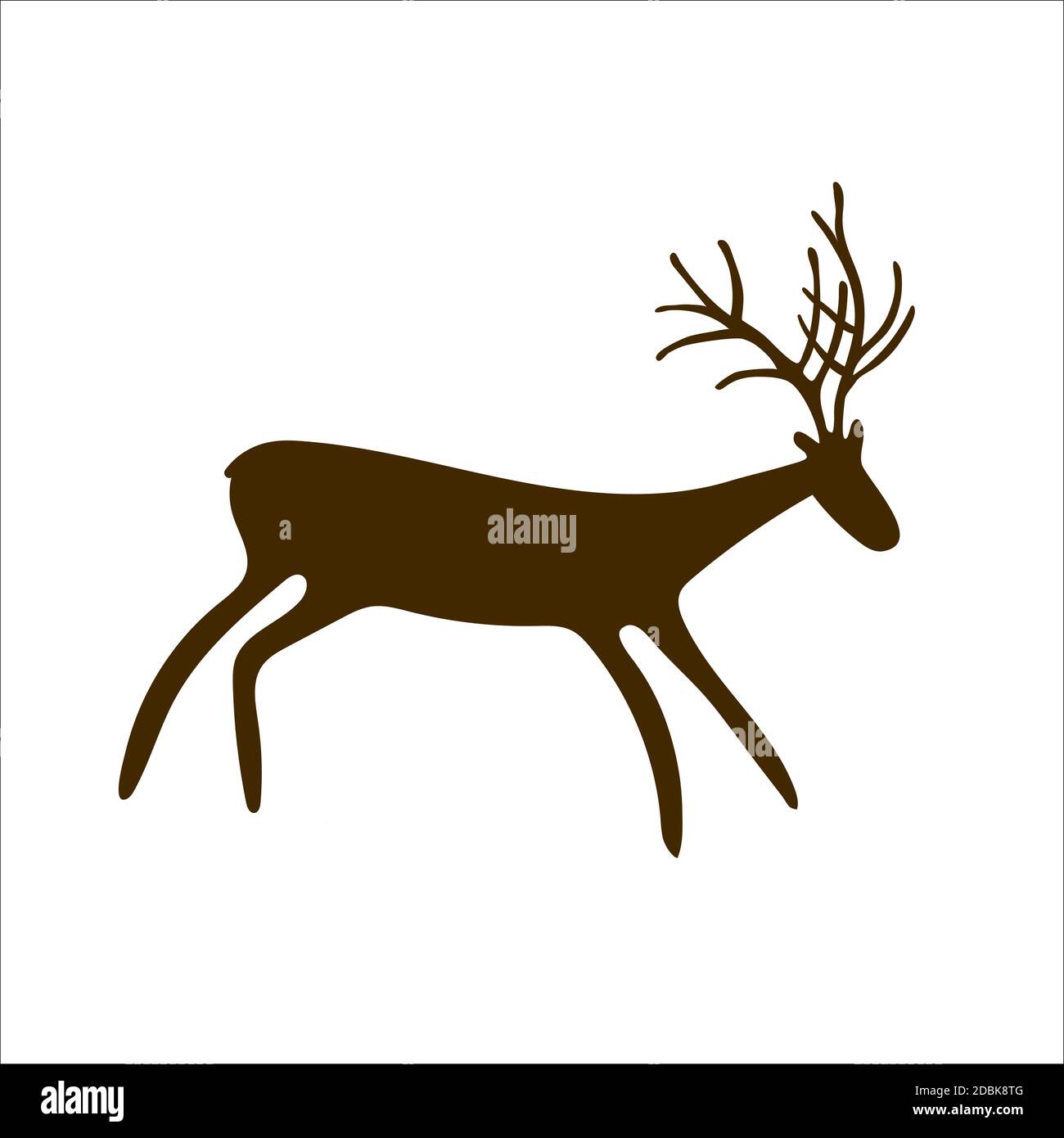 Cave paintings - ancient hand-painted petroglyphs. Various animals and ...