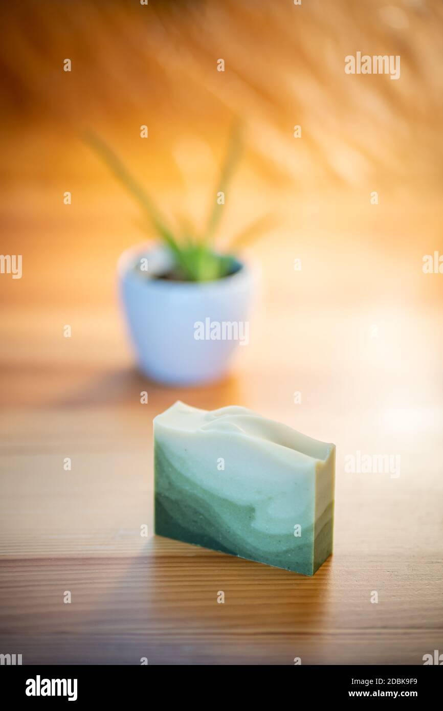 Handmade natural olive soap hi-res stock photography and images - Alamy