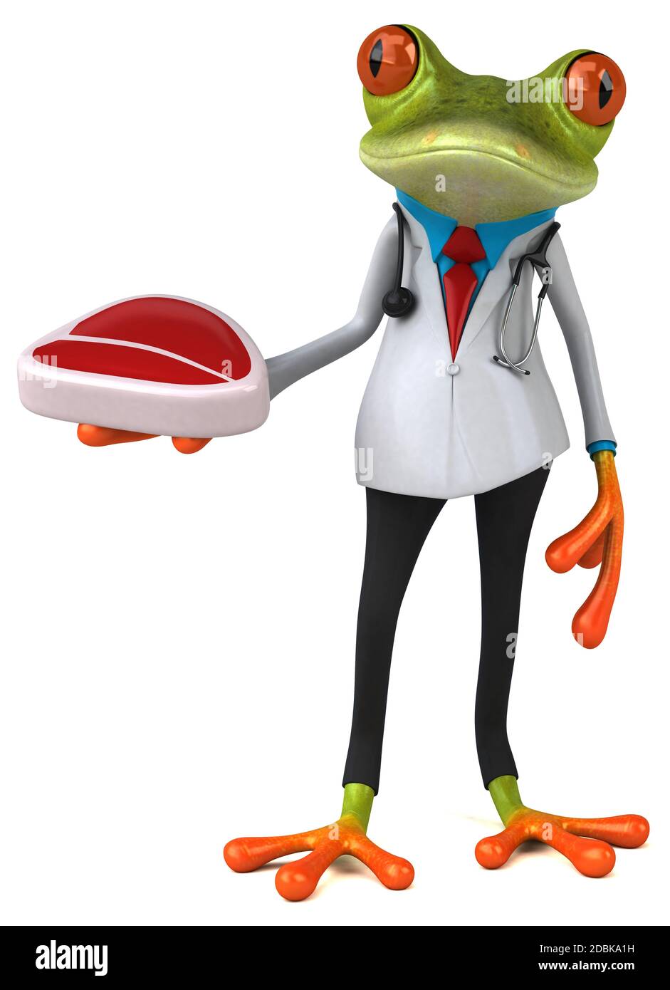 Frog doctor - 3D Illustration Stock Photo - Alamy