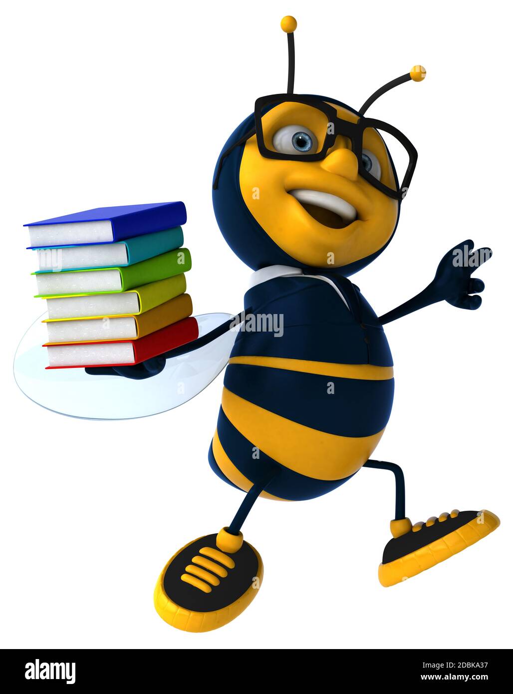 3D Illustration of a business bee Stock Photo - Alamy