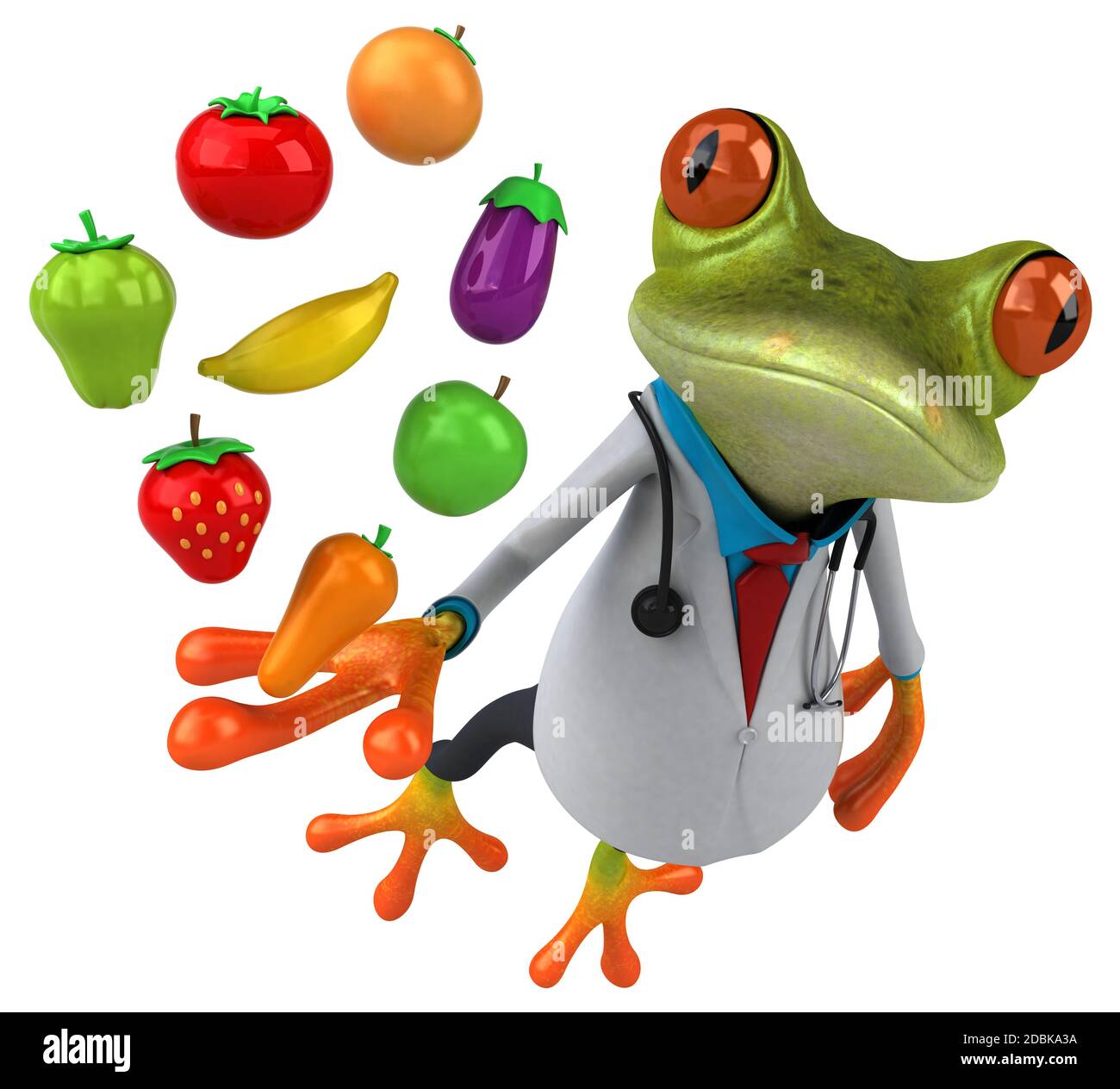 Frog doctor - 3D Illustration Stock Photo - Alamy