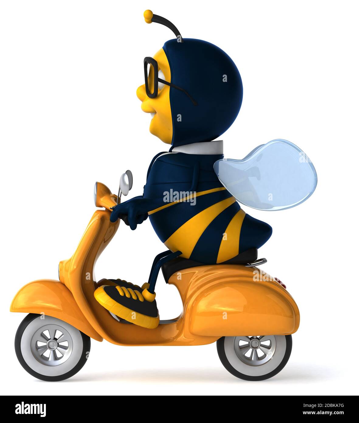 3D Illustration of a business bee Stock Photo - Alamy