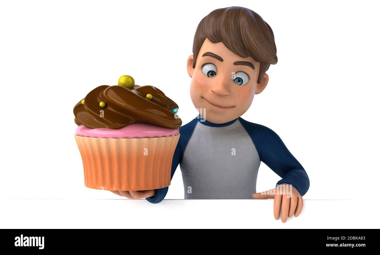 3D cartoon character fun teenager Stock Photo - Alamy
