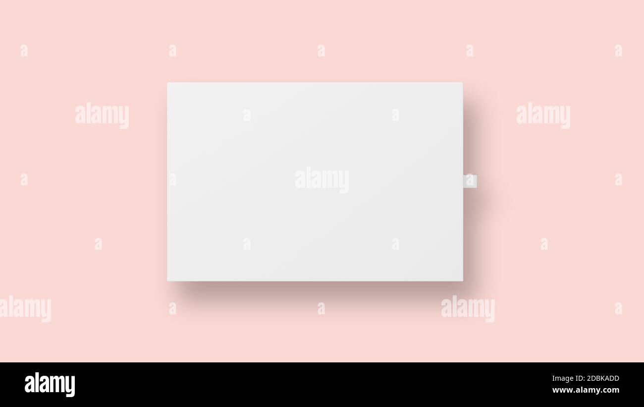 Product box mock up top view 3d rendering Stock Photo - Alamy