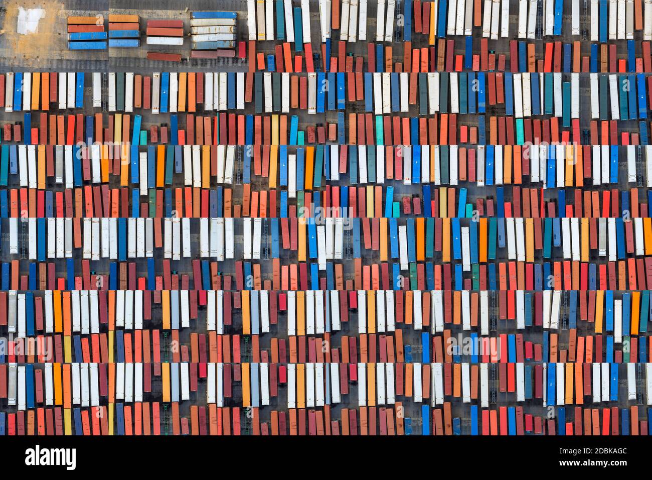 A collage of 36 images of shipping containers, Atlanta, Georgia Stock ...