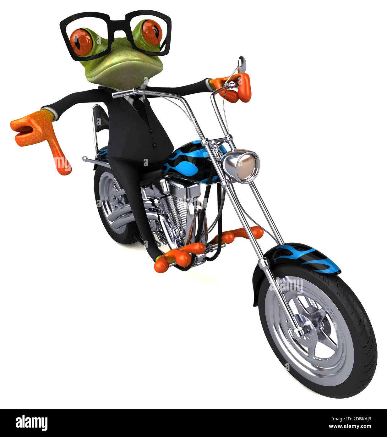 Kermit The Frog Driving Motorcycle