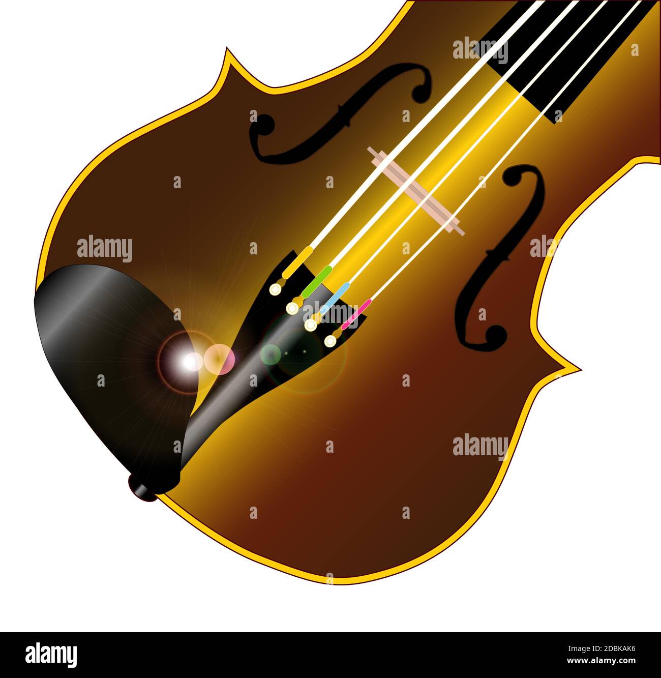 A typical violinor fiddle isolated over a white background Stock Photo ...