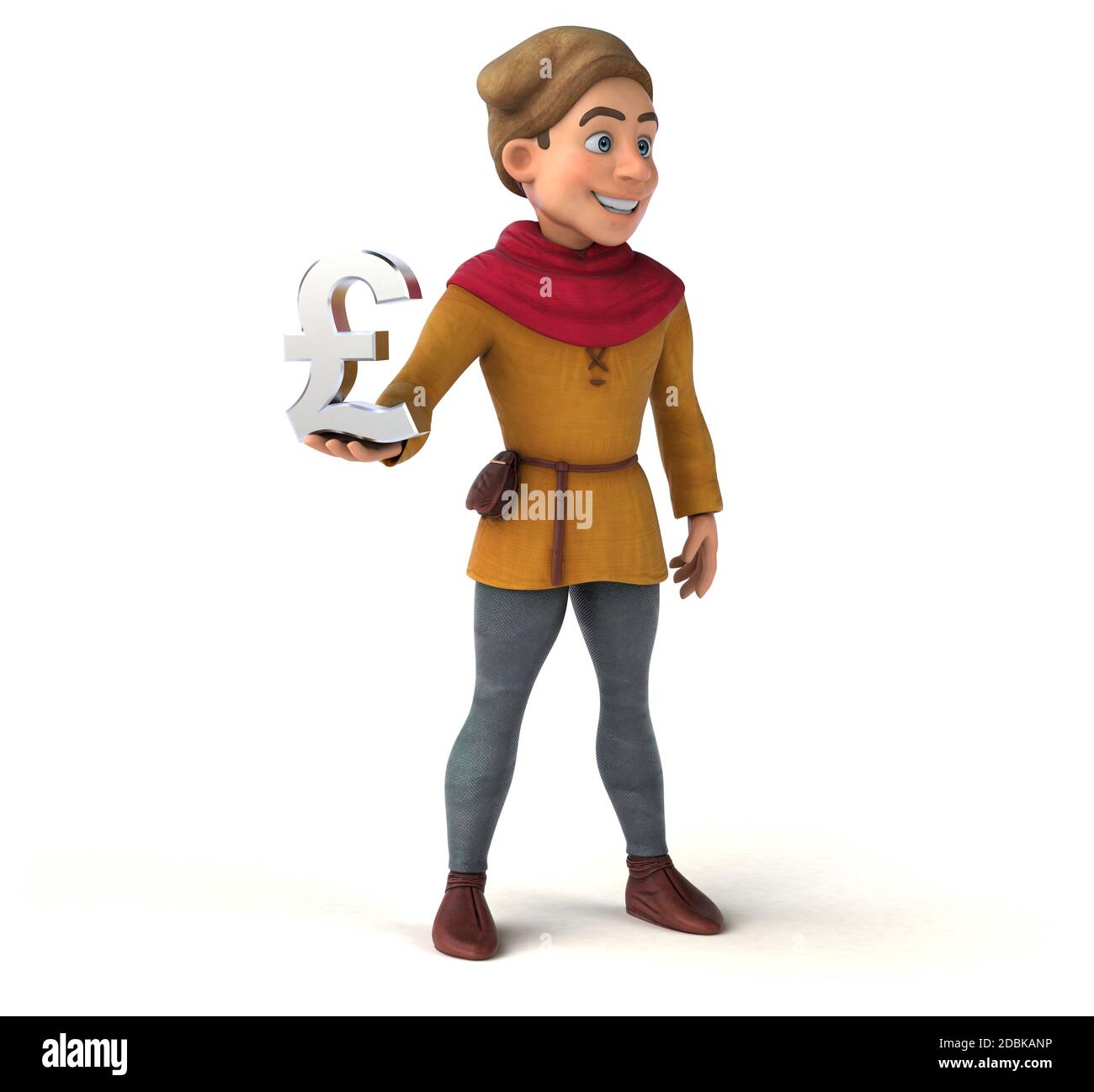 3D Illustration of a medieval historical character Stock Photo - Alamy