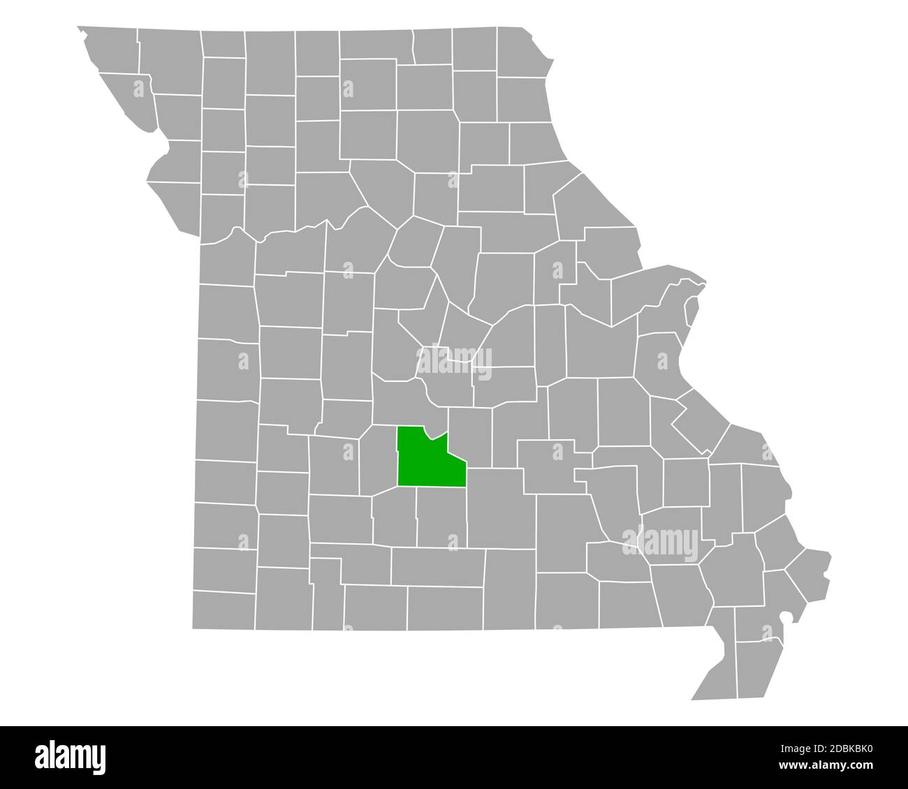 Map of Laclede in Missouri Stock Photo - Alamy