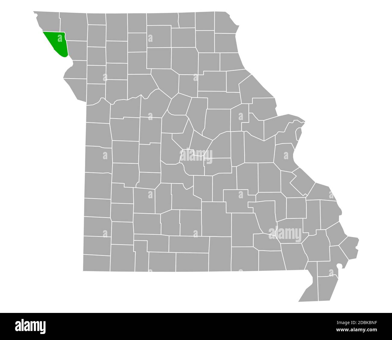 Map of Holt in Missouri Stock Photo - Alamy