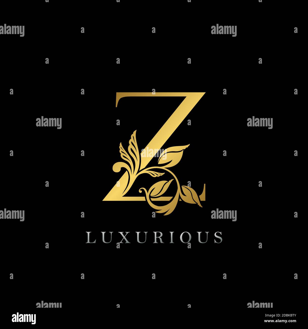 Golden Letter Z Luxury Logo Icon, Vintage Design Template Stock Vector ...