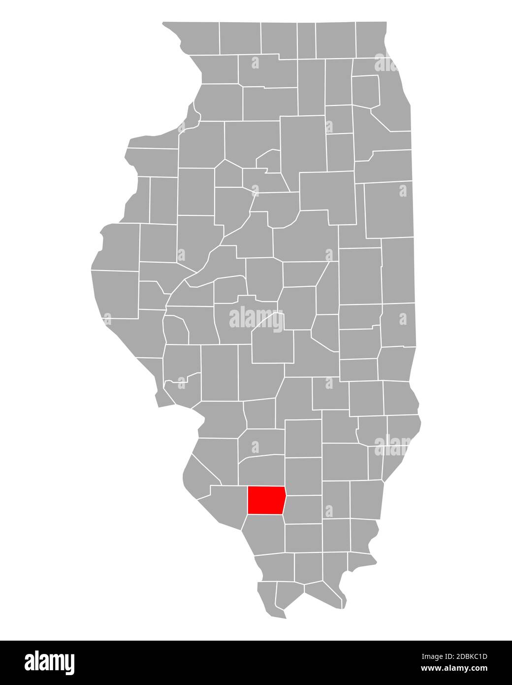 Map of Perry in Illinois Stock Photo - Alamy