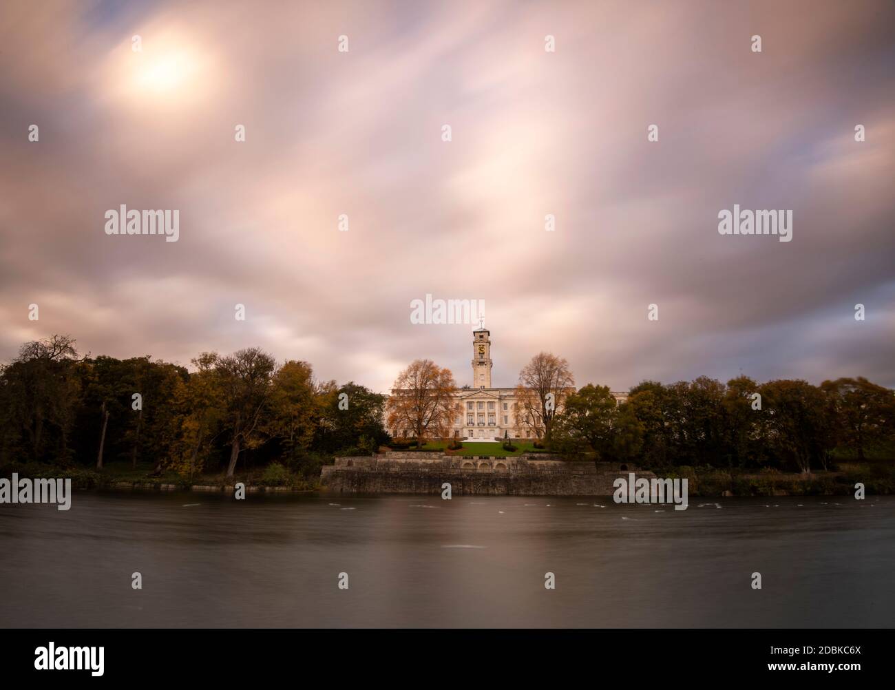 Sunset at Highfields University Park in Nottingham, Nottinghamshire ...