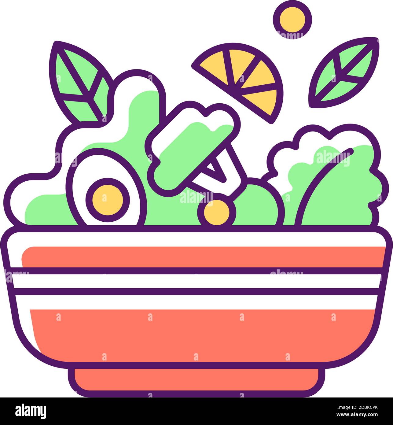 Salads icon Stock Vector Images - Alamy
