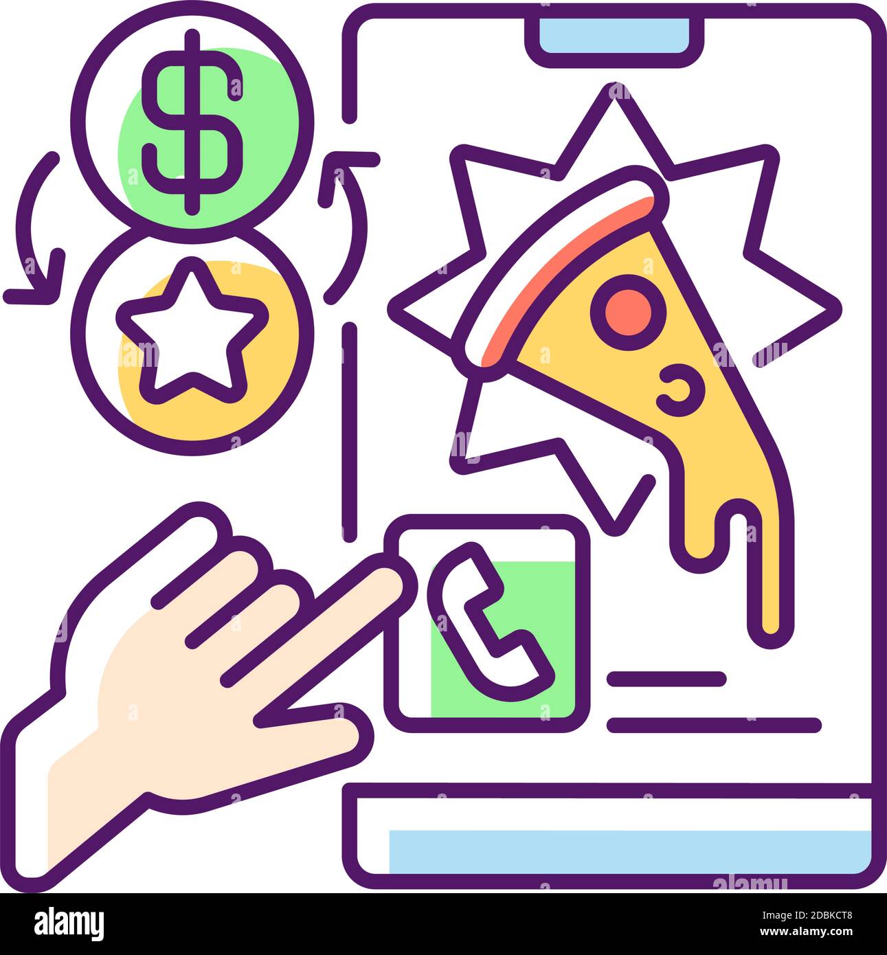 Loyalty program icon simple Cut Out Stock Images & Pictures - Alamy