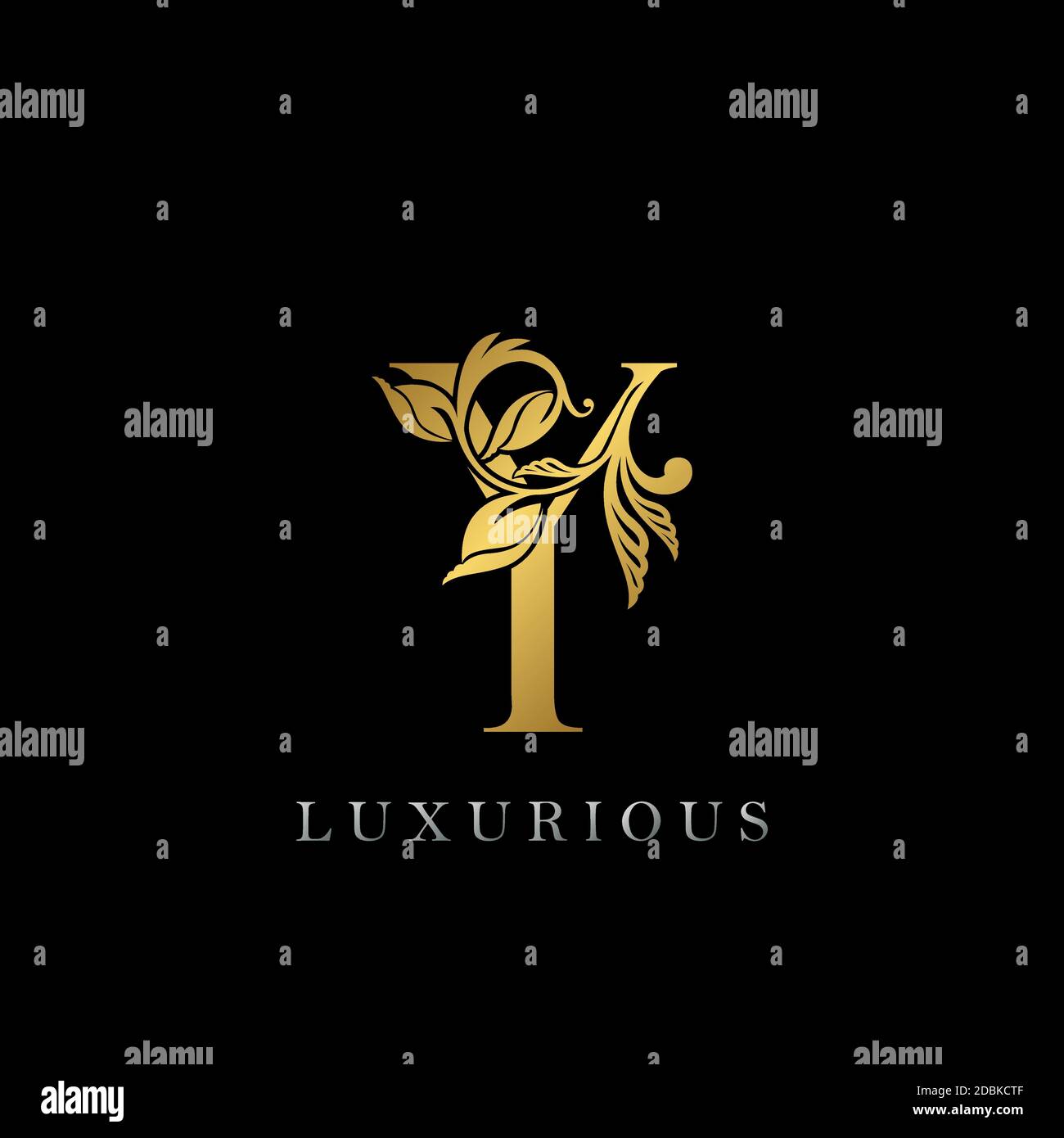 Golden Letter Template