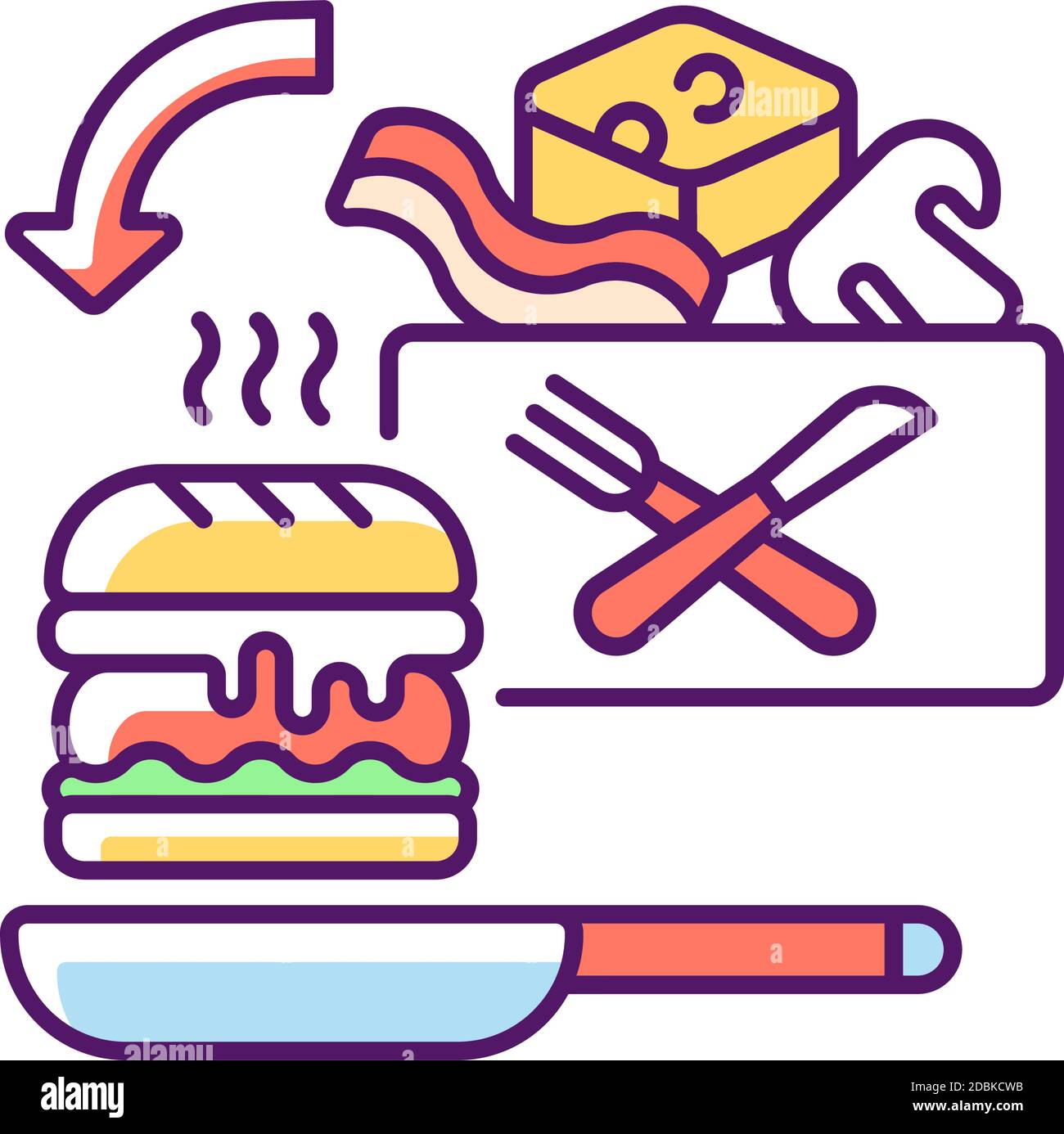Easy dinner meal Stock Vector Images - Alamy
