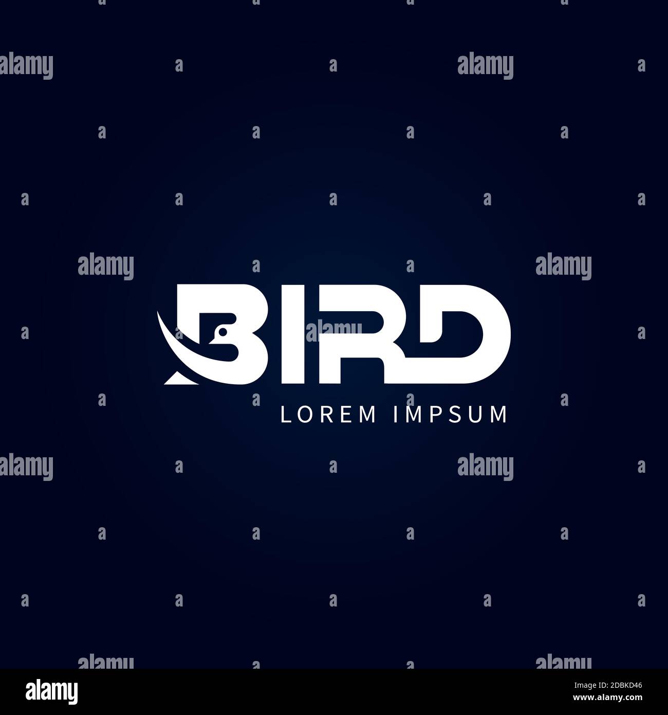 Bird Letter logo concept focus bird on B initial letter for business ...