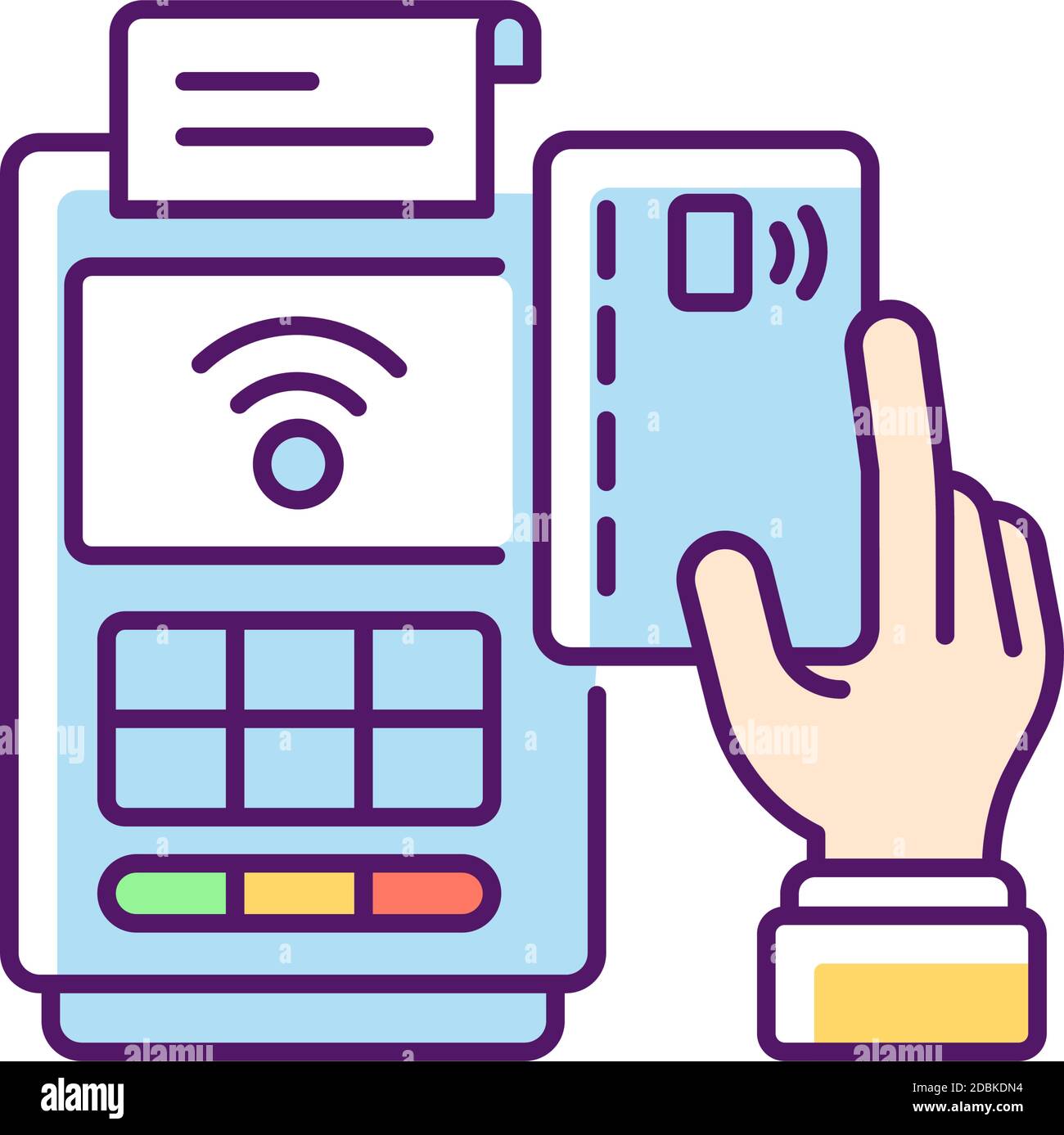 Cashless payment RGB color icon Stock Vector Image & Art - Alamy