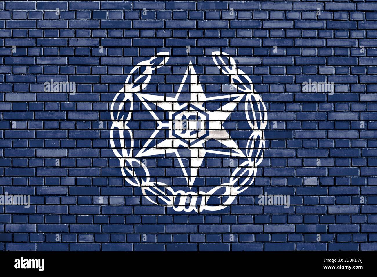 flag of Israel Police painted on brick wall Stock Photo - Alamy