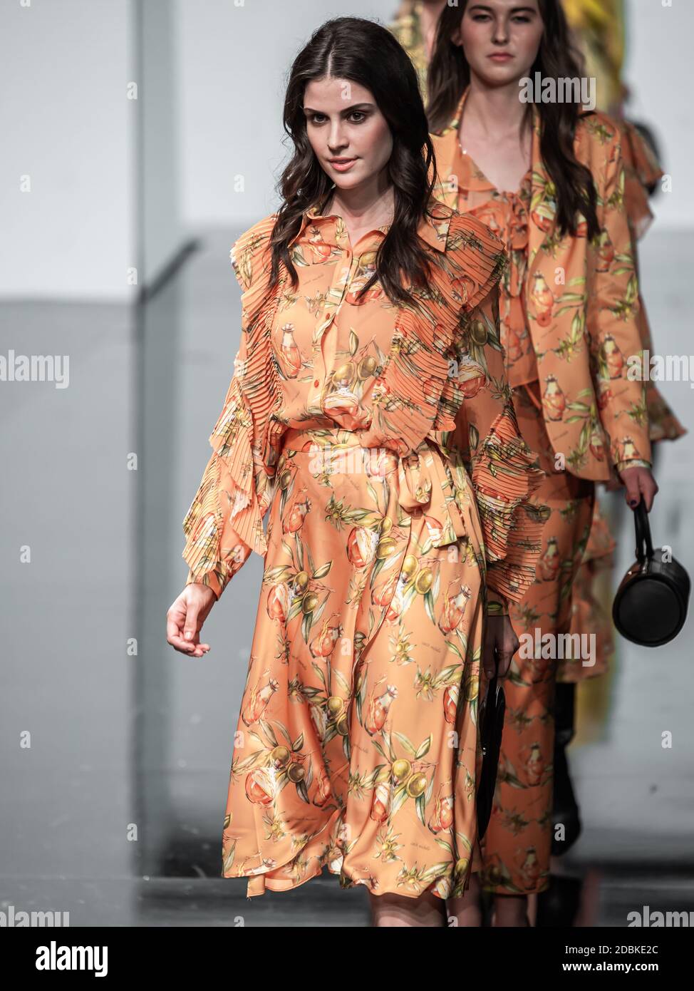 Models walk the runway for Catch Michell at Los Angeles Fashion Week S ...