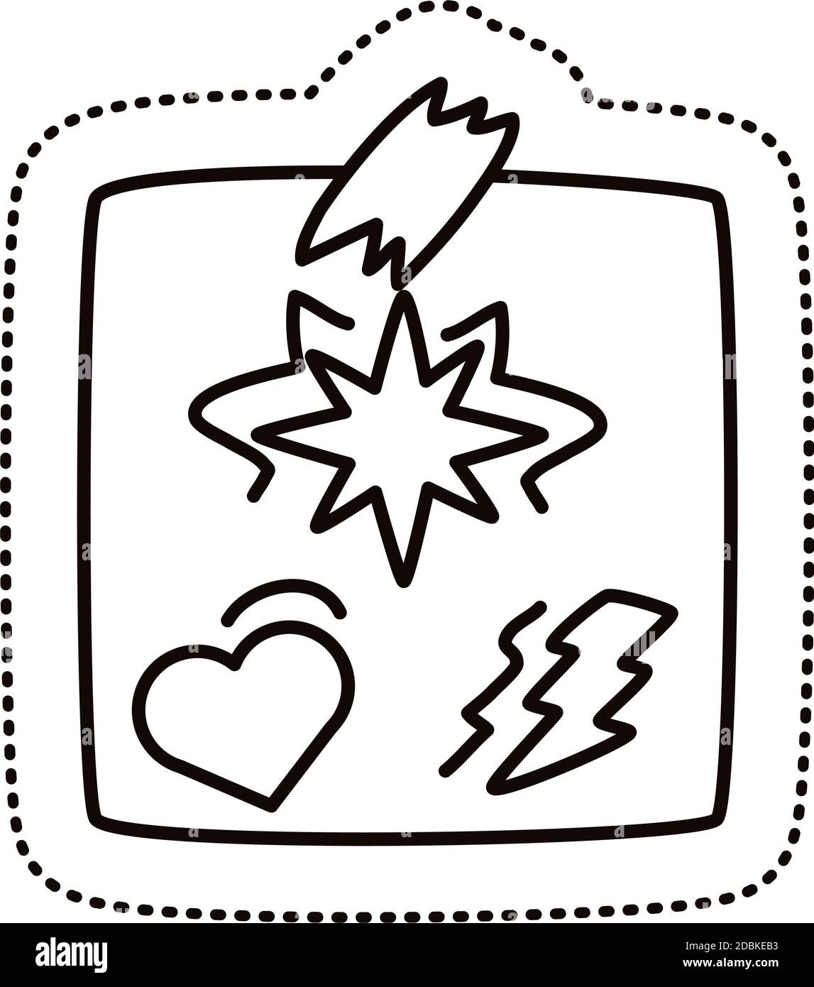 paper note sticker line style icon vector illustration design Stock ...