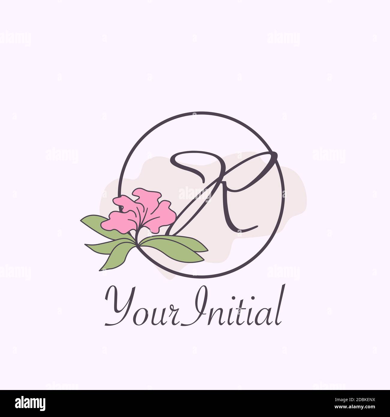 Signature font gold circle logo hi-res stock photography and images - Alamy