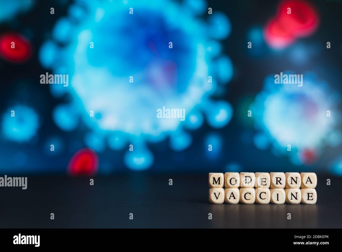 Horizontal color image with a front view of the name of pharmaceutical ...