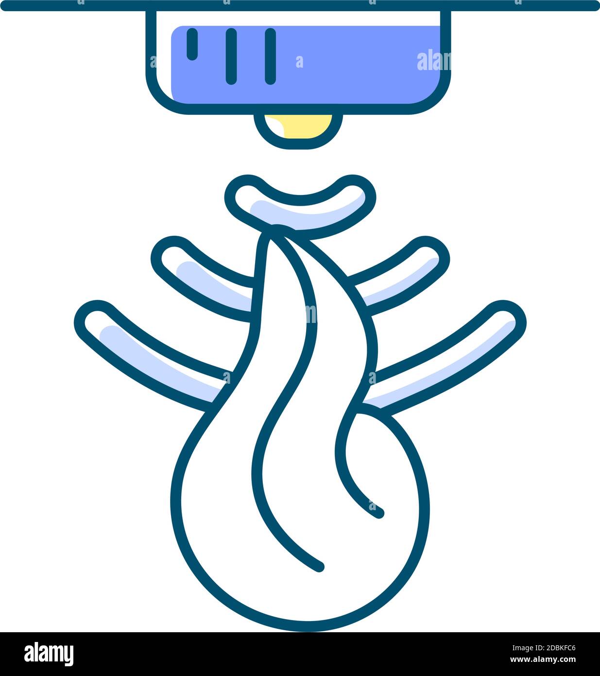 Fire sensor RGB color icon Stock Vector Image & Art - Alamy