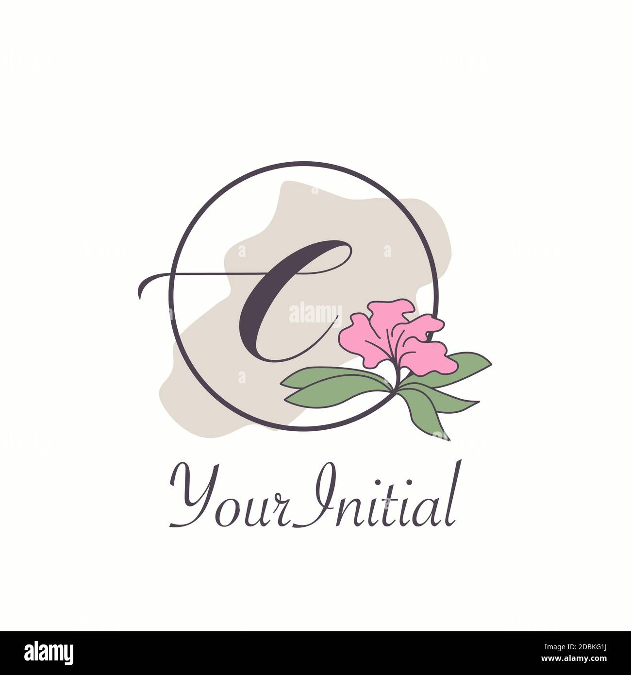Floral initial letter c Cut Out Stock Images & Pictures - Alamy