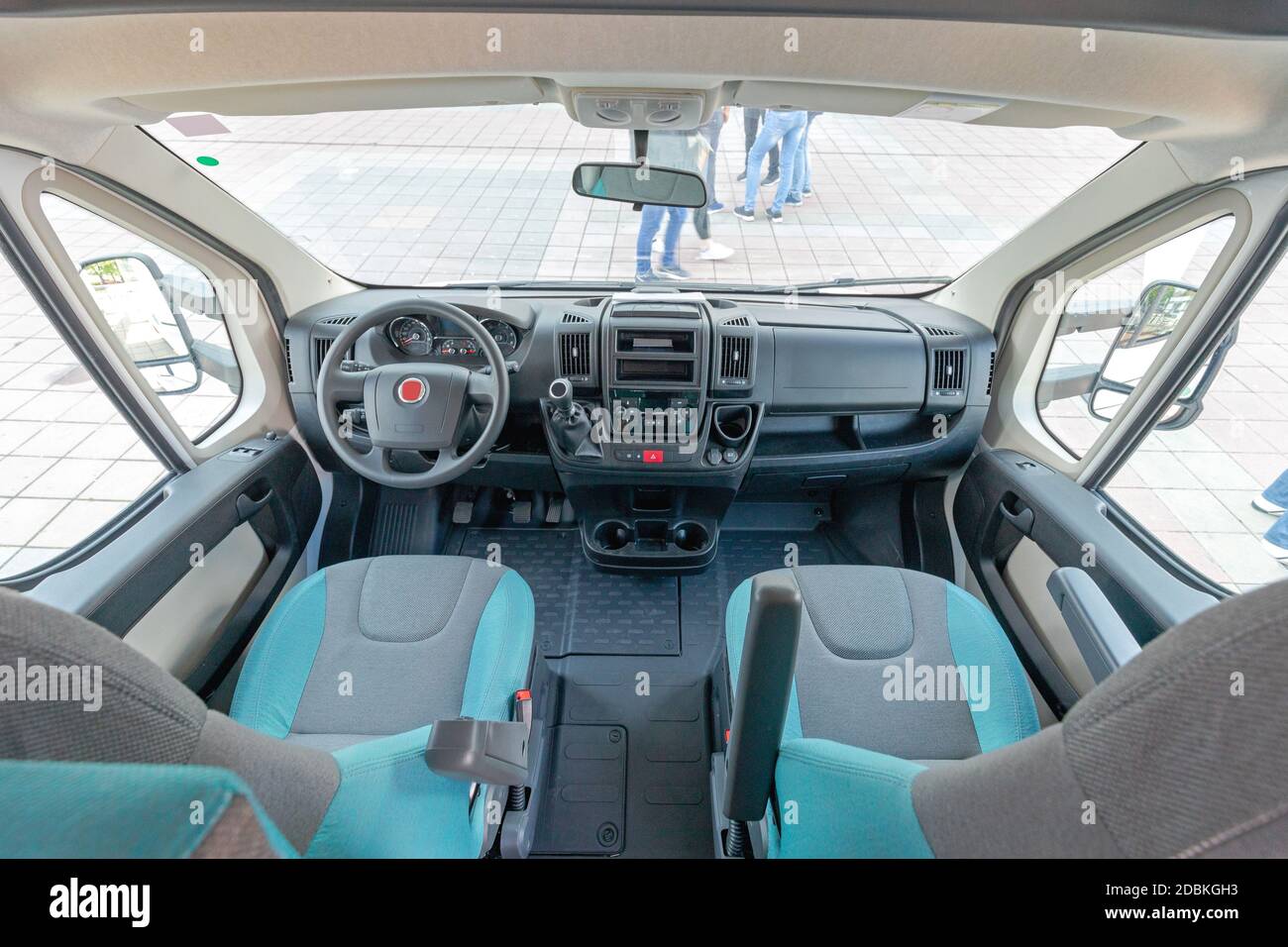 Cabin Interior of Camper Van Vehicle Travel Stock Photo - Alamy