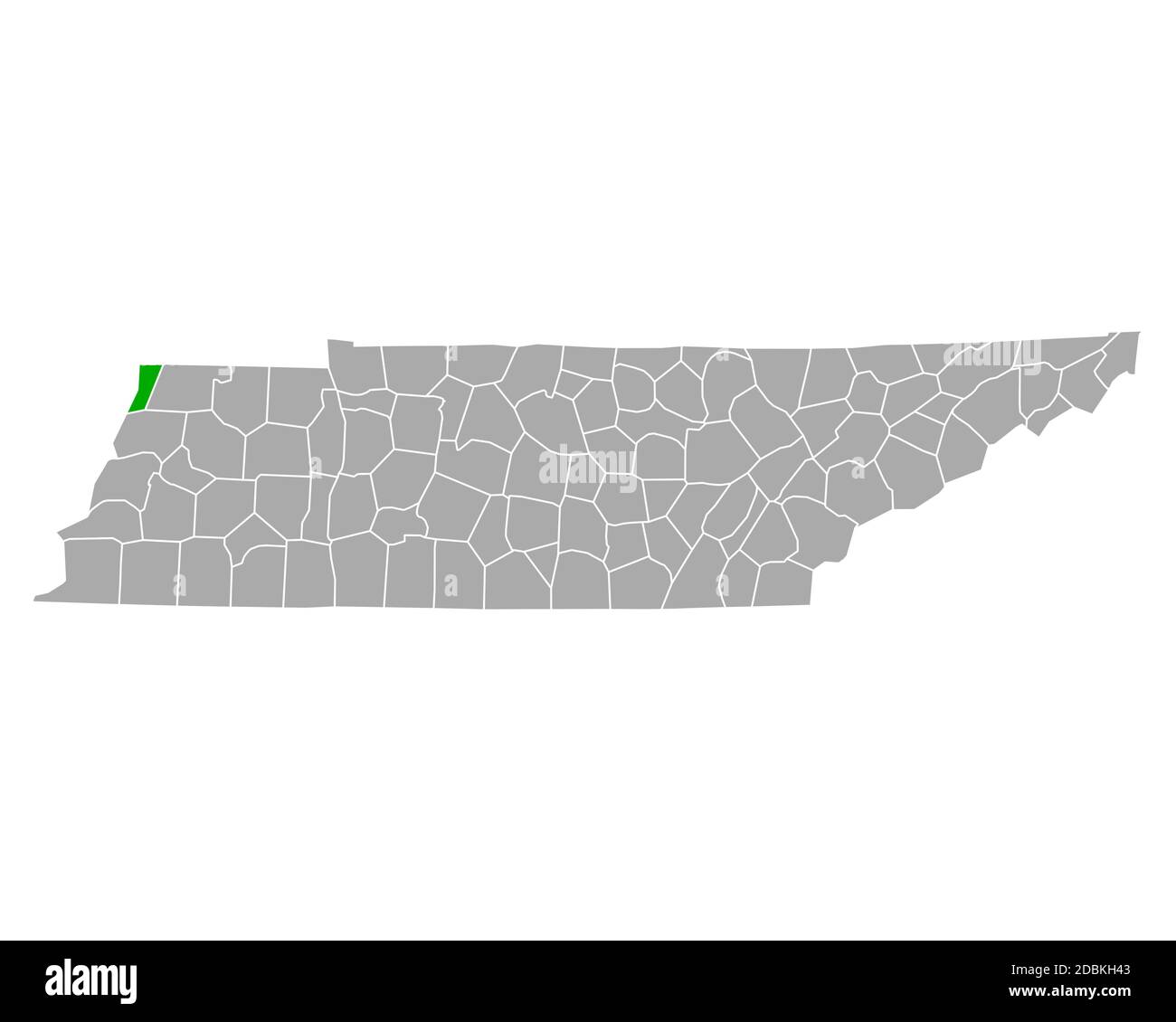 Map of Lake in Tennessee Stock Photo - Alamy