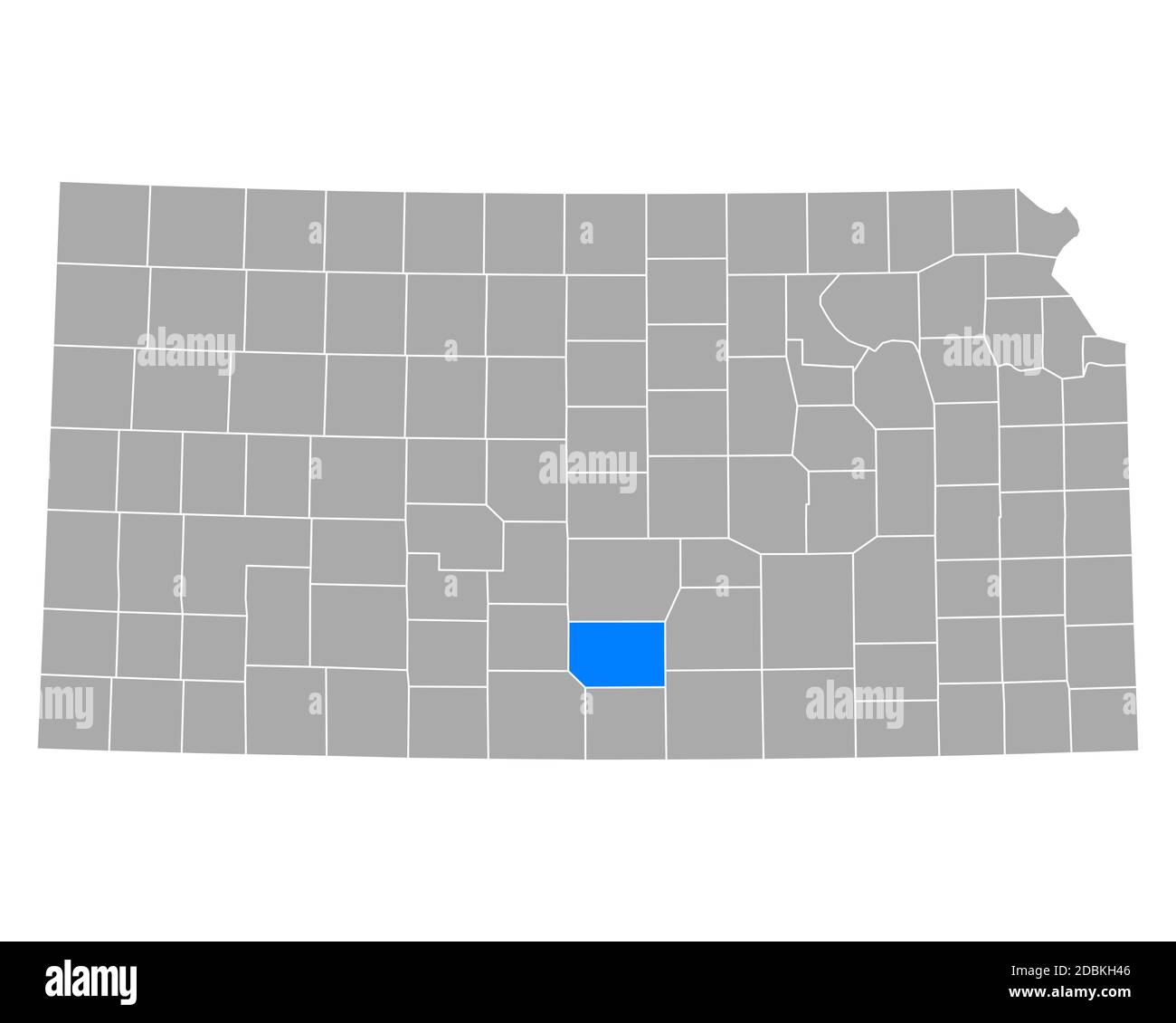 Map of Kingman in Kansas Stock Photo - Alamy