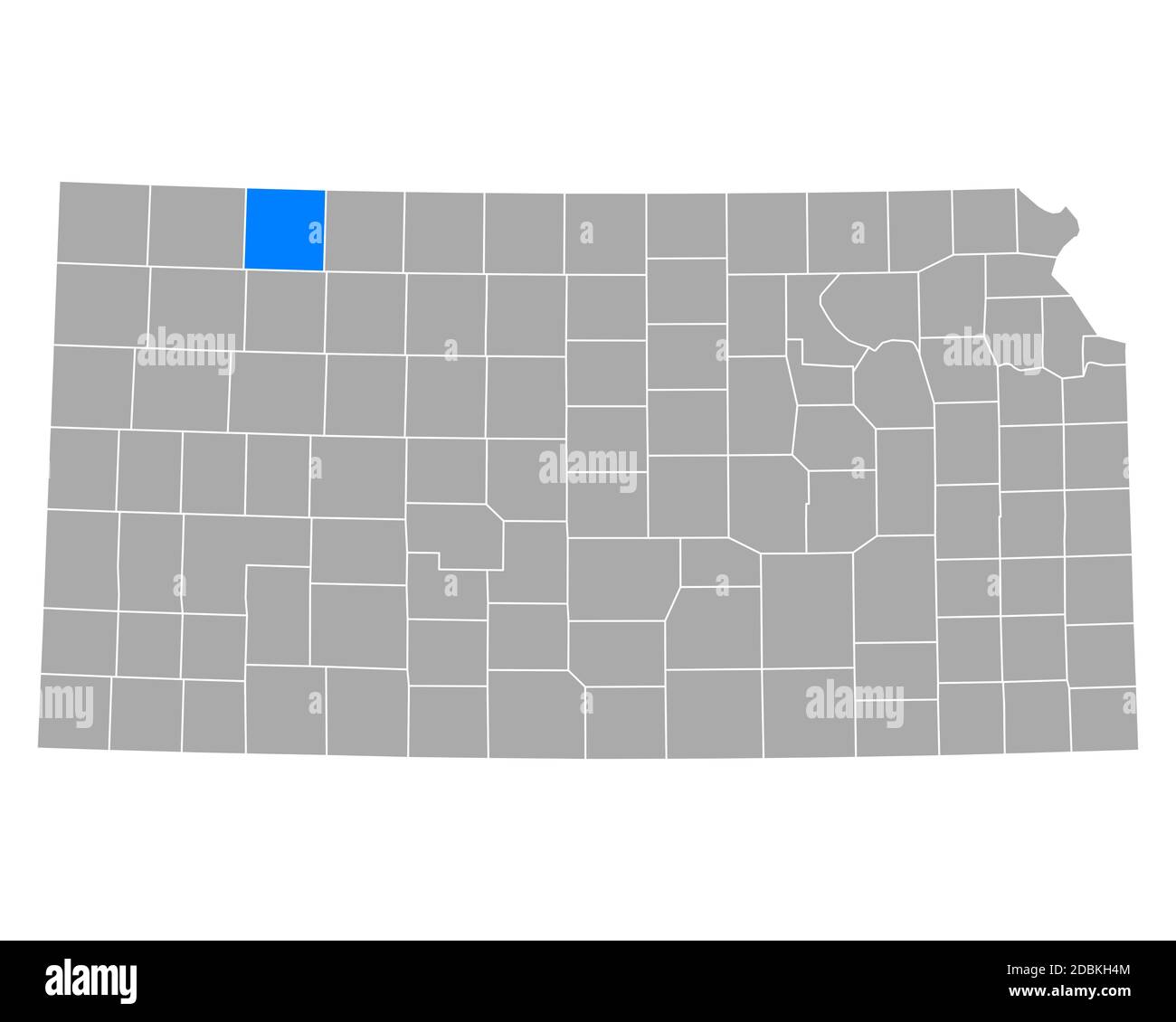 Map of Decatur in Kansas Stock Photo - Alamy