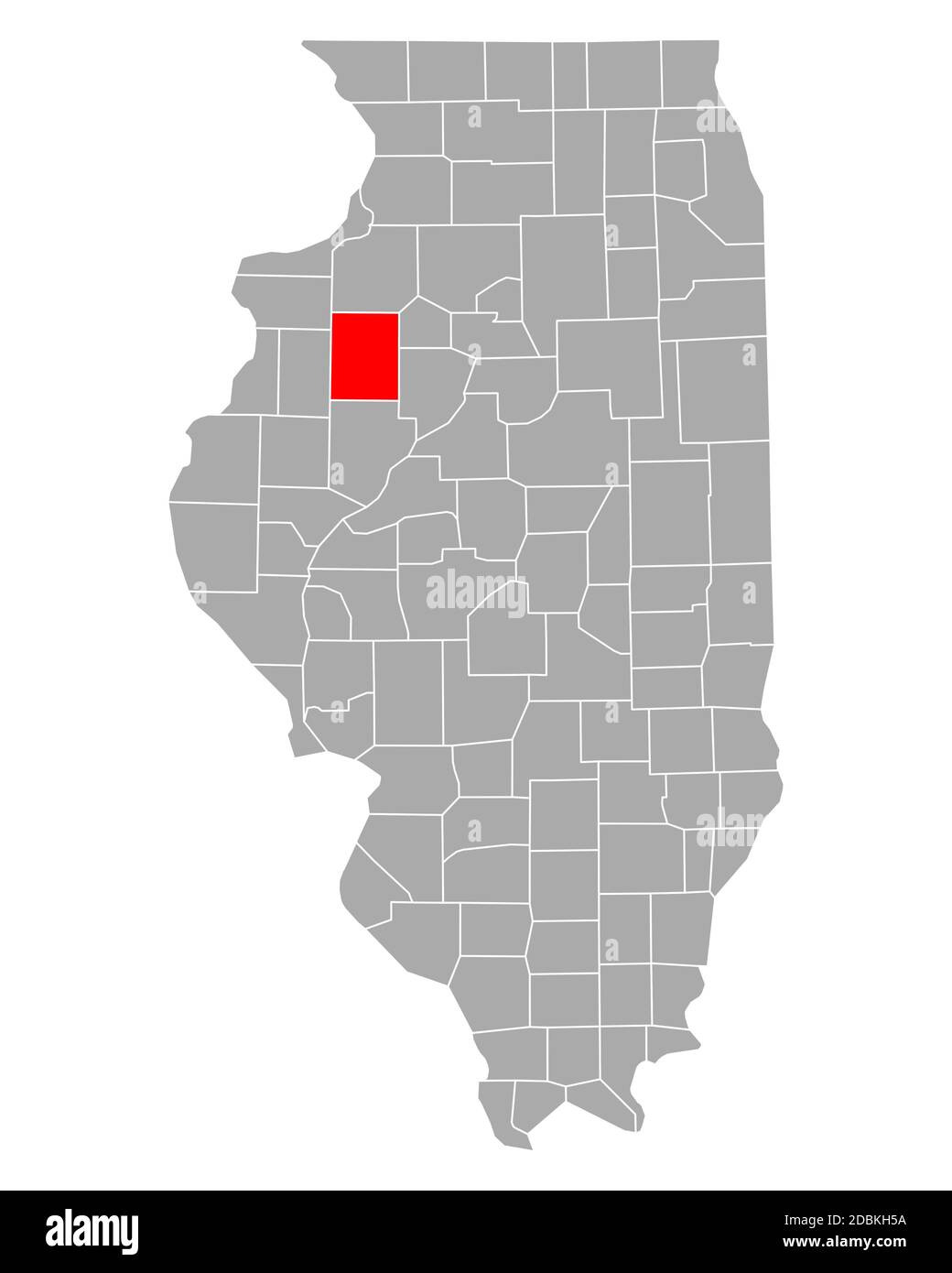 Map of Knox in Illinois Stock Photo - Alamy