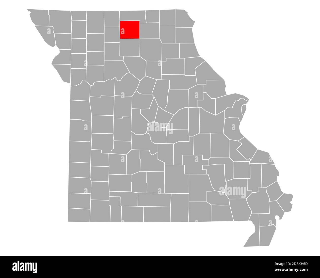 Map of Sullivan in Missouri Stock Photo - Alamy