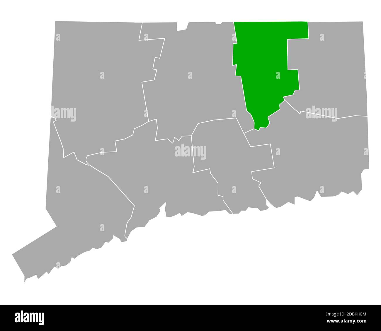 Map of Tolland in Connecticut Stock Photo - Alamy