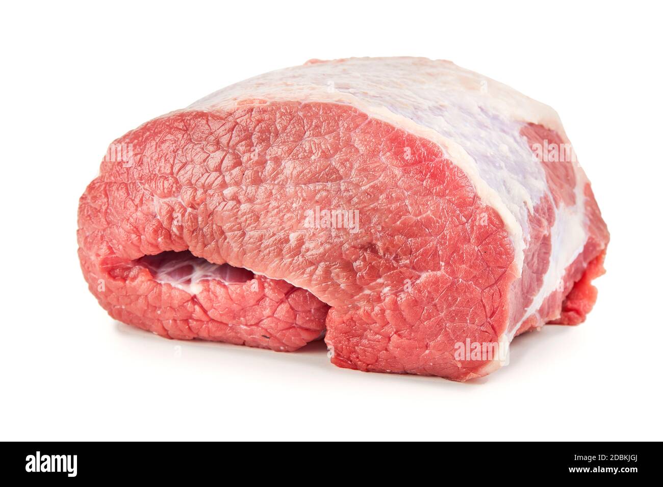 Pieces of raw fresh Beef isolated on white background Stock Photo - Alamy