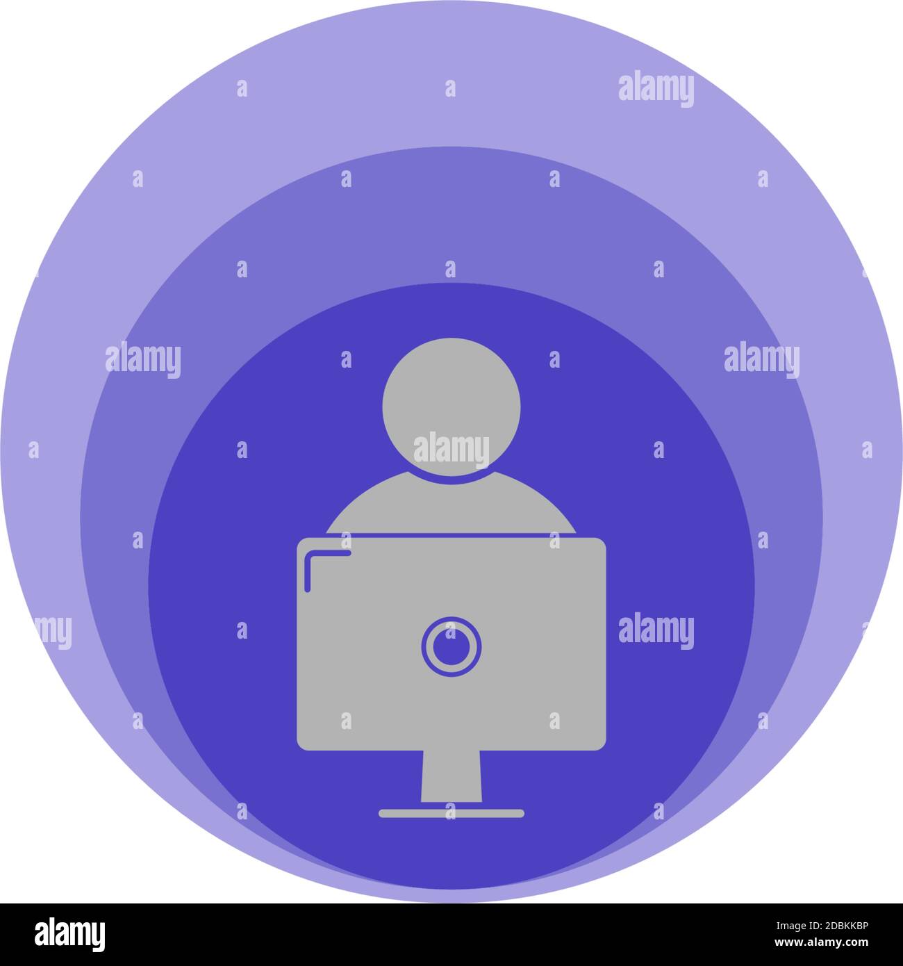 Employee at work computer manufacture Stock Vector Images - Alamy
