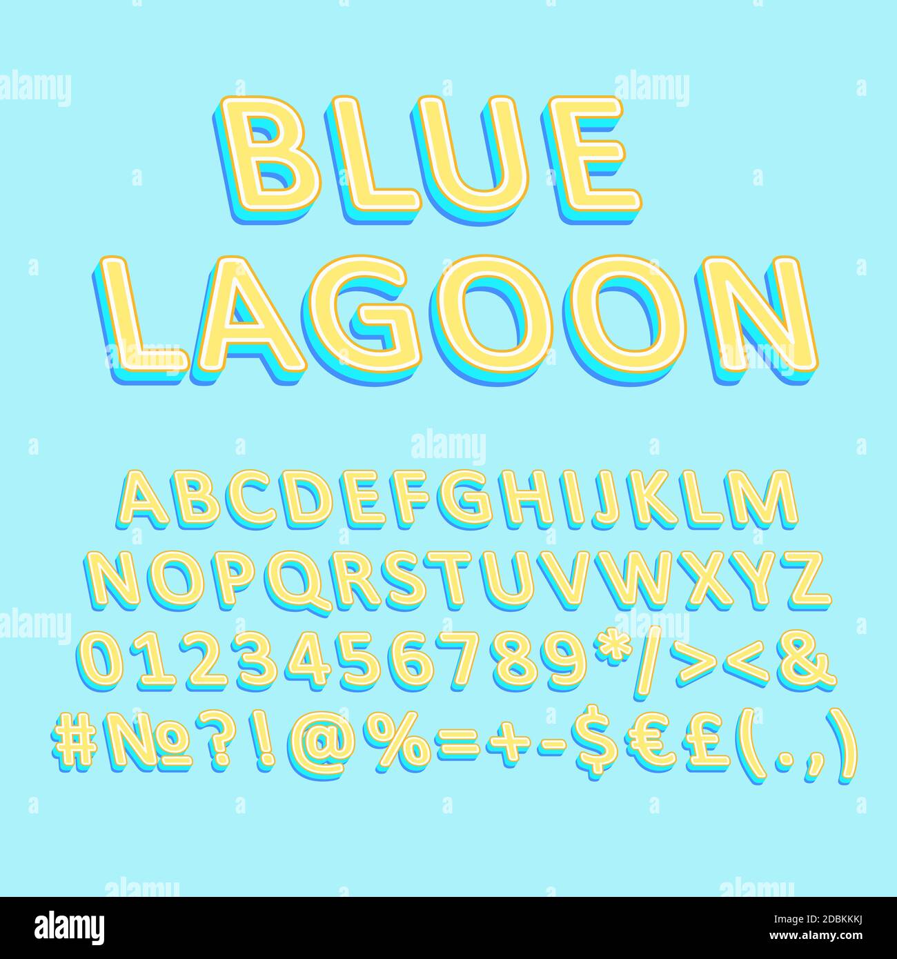 Blue lagoon retro Stock Vector Images - Alamy