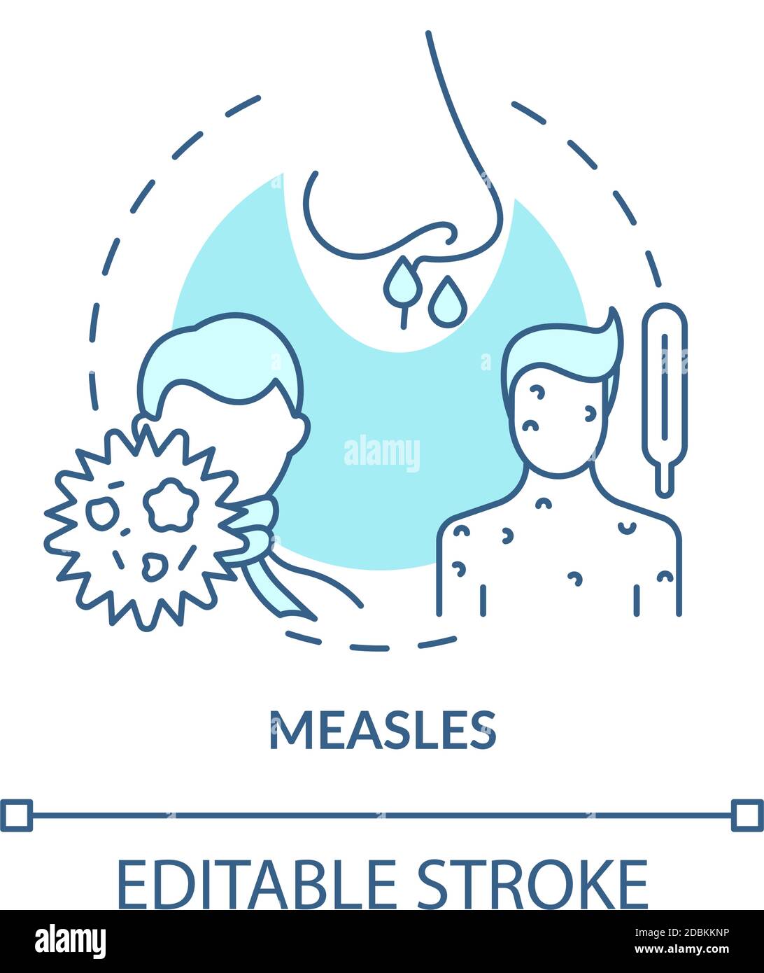 Measles concept icon Stock Vector Image & Art - Alamy