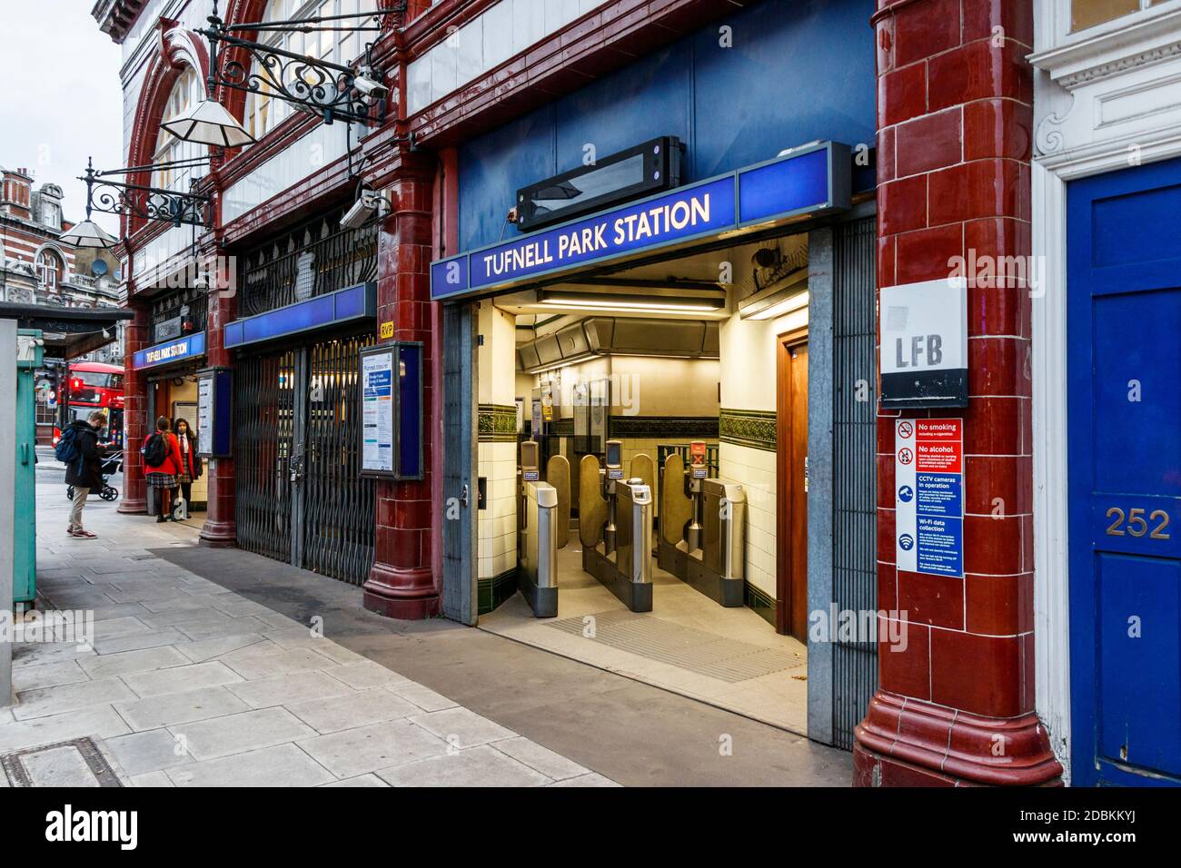 Tufnell Park underground station on the Northern Line, London, UK Stock ...