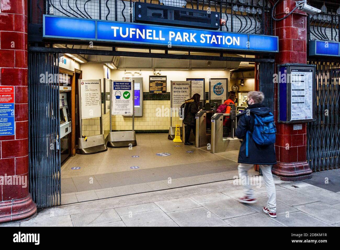 Tufnell Park underground station on the Northern Line, London, UK Stock ...
