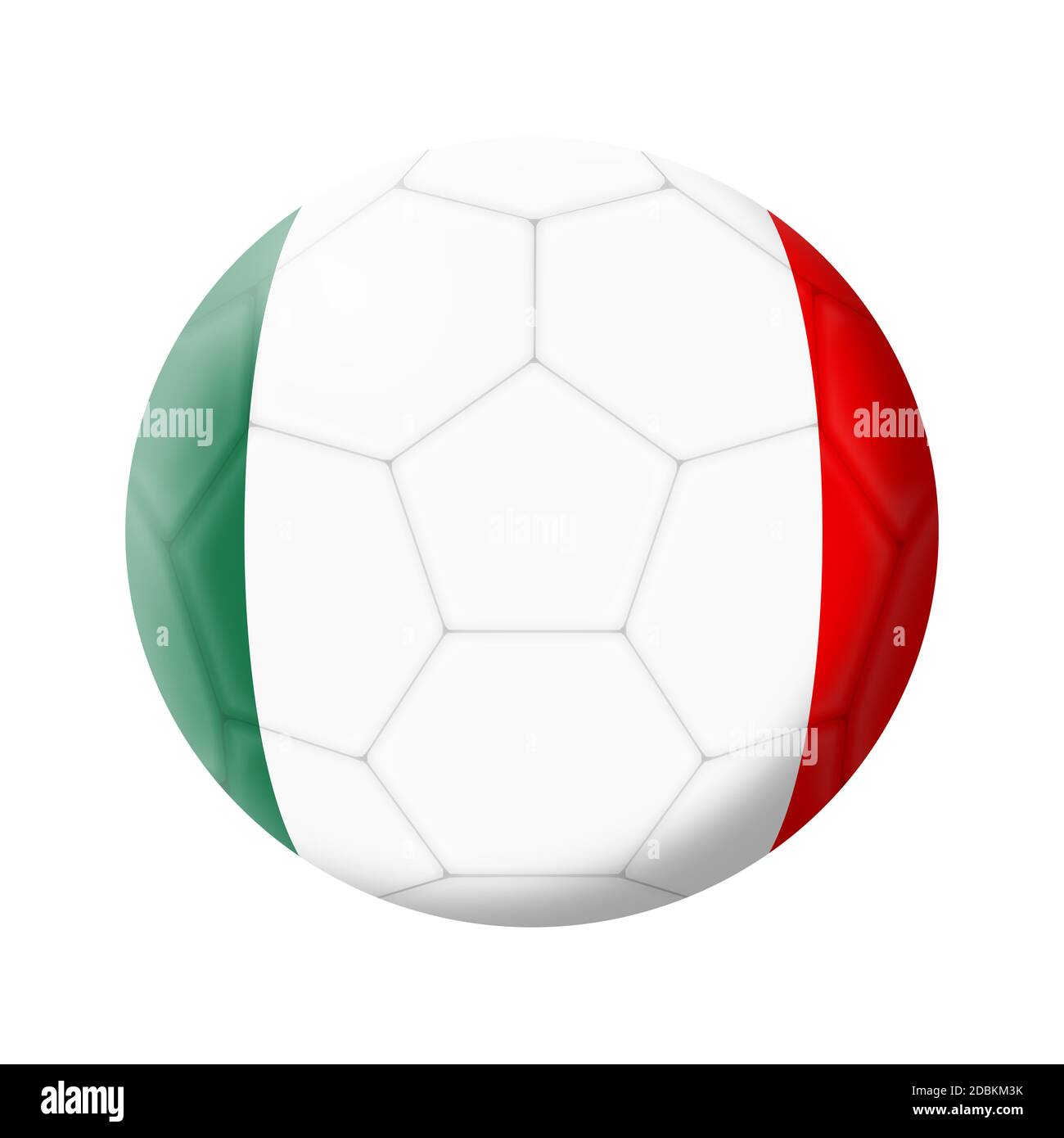 An Italy soccer ball football illustration isolated on white with ...