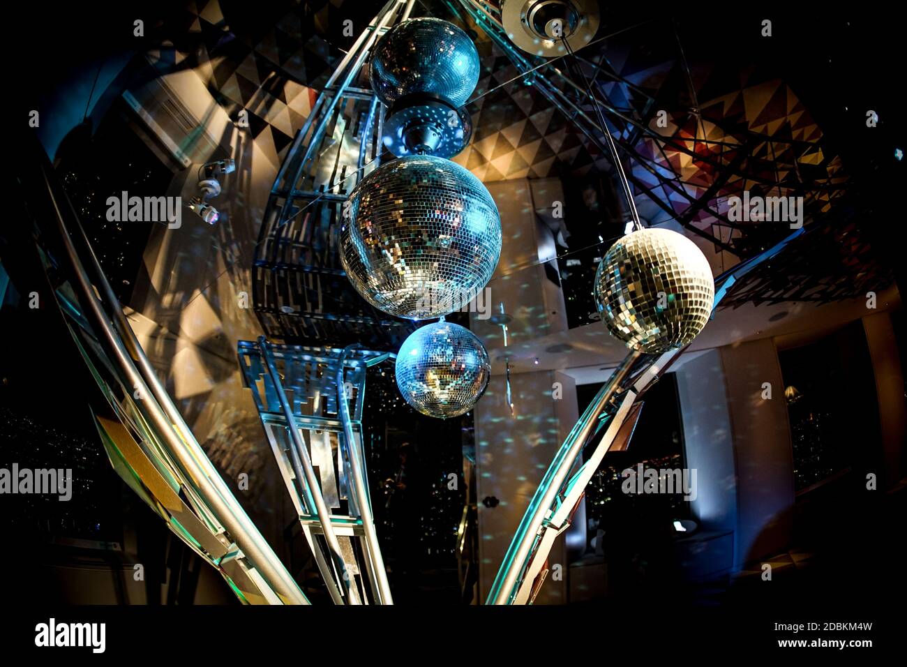 Mirror ball image. Shooting Location: Tokyo metropolitan area Stock ...