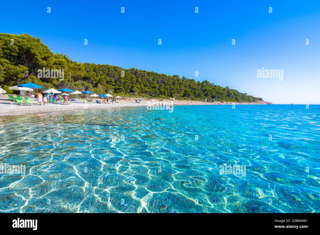 Amazing beach of Milia, Skopelos, Greece Stock Photo - Alamy